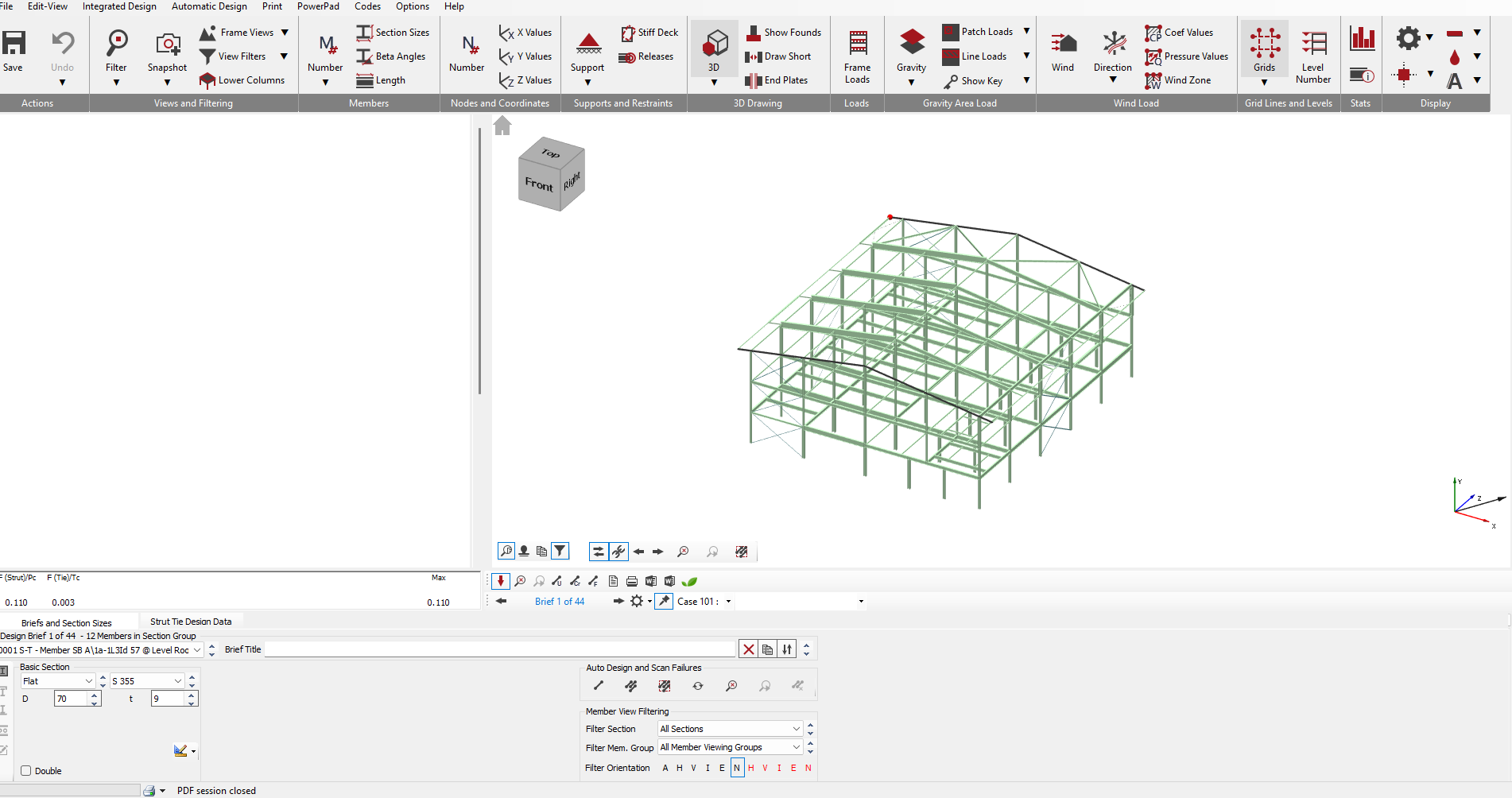 Getting Started: Integrated Steel Sections Design | MasterSeries Help