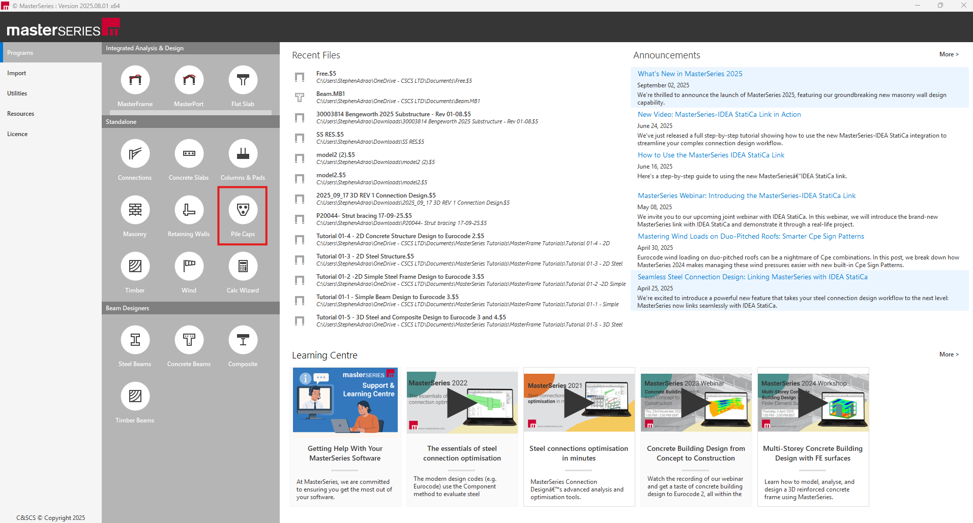 Standalone Pile Cap Design (EN1992/EN1997) | MasterSeries Help