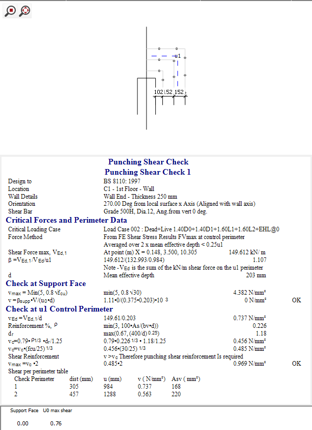 Punching Shear Checks in MasterSeries | MasterSeries Help