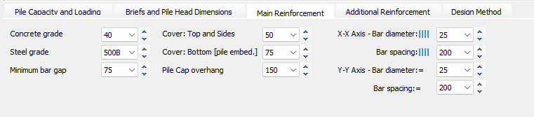 Main Reinforcement | MasterSeries Help