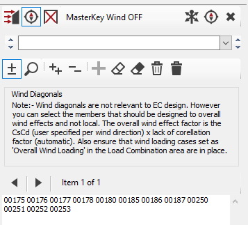 Wind Load Reduction Members (Wind Diagonals) | MasterSeries Help